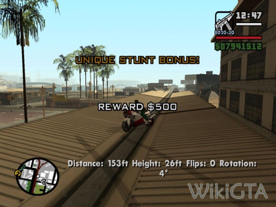 Unique Stunt Jumps (GTA San Andreas) - WikiGTA - The Complete Grand ...